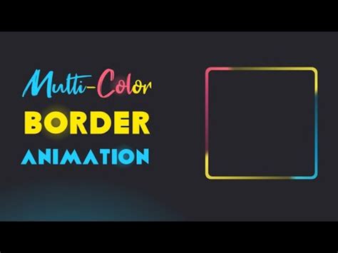 Awesome Border Animation Effect Using CSS YouTube