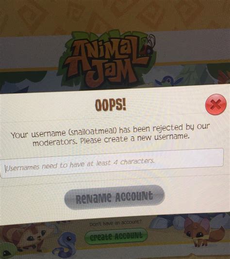 Would Anyone Know Why My Username Isnt Accepted Its My Username For Everything Ive Found