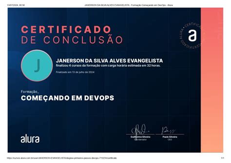 Janerson Alves No Linkedin Devops Alura Programador Operacao Monitoramento Informatica