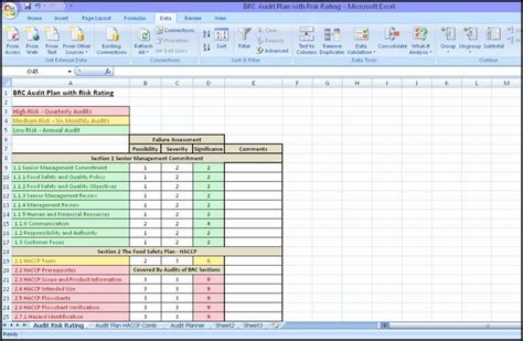 Audit Calendar Template Excel Lasoparoof