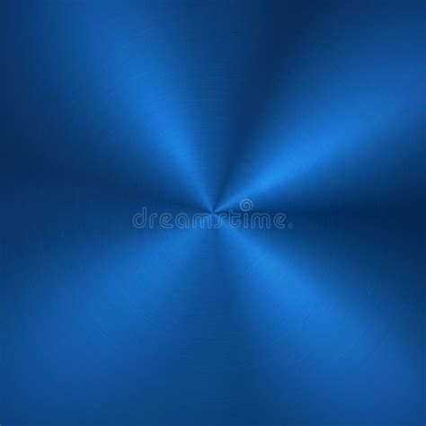 Blue Metallic Radial Gradient With Scratches Foil Surface Texture Effect Stock Vector