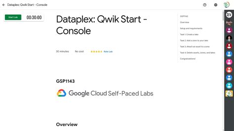dataplex qwik start console gsp1143 arcade january 2024