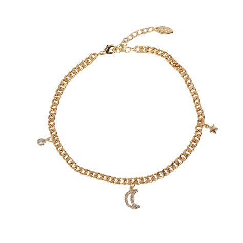 ⭐️ خرید اینترنتی پابند زنانه وای اس ایکس مدل ماه و ستاره کد Ff147 1403