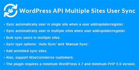 download wordpress api multiple sites user sync version 1 9 0