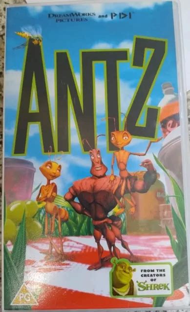 Antz Vhs Pal Video Tape Cassette Retro Dreamworks 1998 Animation Woody