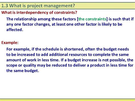 SECTION THE PROJECT MANAGEMENT FRAMEWORK PMBOK Fourth