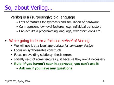 Ppt Verilog For Computer Design Powerpoint Presentation Free Download Id 1792618