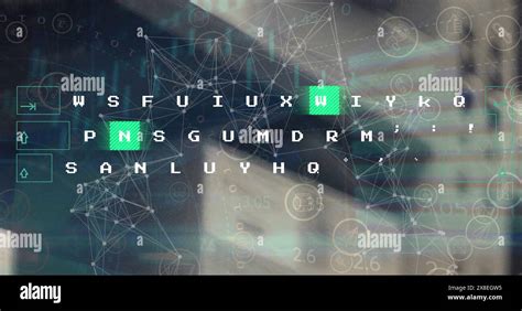 Image Of Moving Pattern On Keyboard Connected Dots Graphs Trading