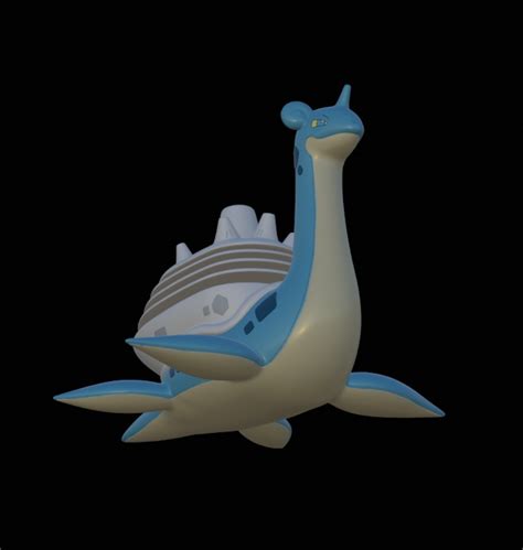 Stl Datei Gigantamax Lapras Pokemon・3d Druck Idee Zum Herunterladen・cults