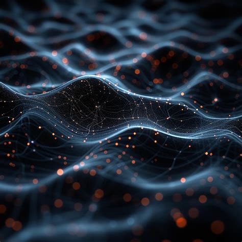 Interconnected Network A Web Of Connections On A Dark Canvas Premium Ai Generated Image