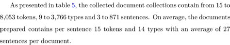 The Minimum Maximum And Average Number Of Word Token Word Type And Download Scientific