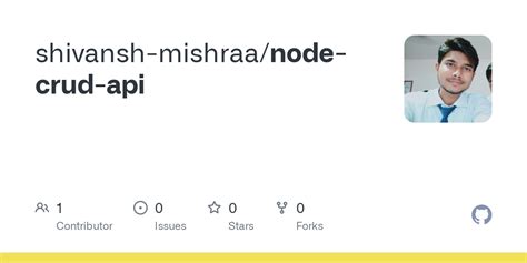 GitHub Shivansh Mishraa Node Crud Api
