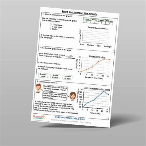 year 6 read and interpret line graphs prior learning resource