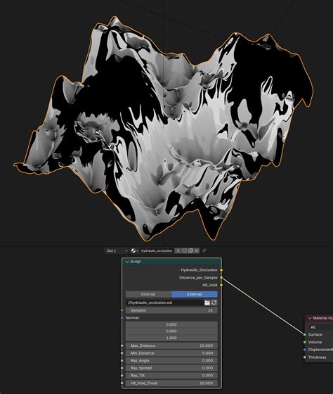 Hydraulic Occlusion Osl Open Shading Language Scripts Blender