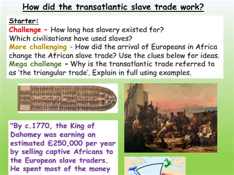 Triangular Trade Slavery Teaching Resources