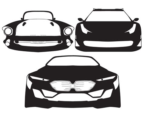 Car Front View Black Silhouette 26716329 Vector Art At Vecteezy