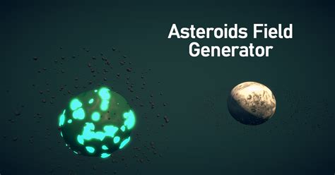 Asteroids Field Generator 3d Sci Fi Unity Asset Store