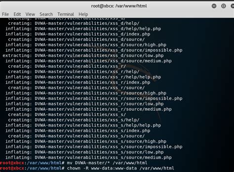 installing and setting dvwa damn vulnerable web application