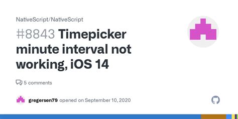 Timepicker Minute Interval Not Working Ios 14 · Issue 8843