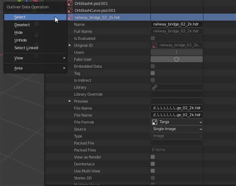 how do delete missing data blocks from blend basics and interface