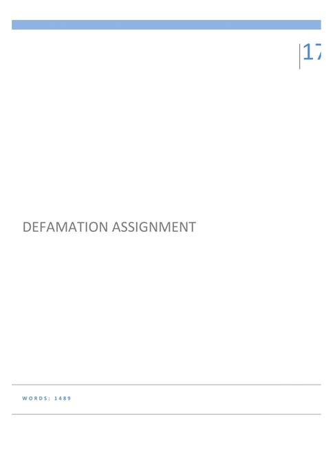Lws011 Assignment Lws011 Journalism Law Qut Thinkswap