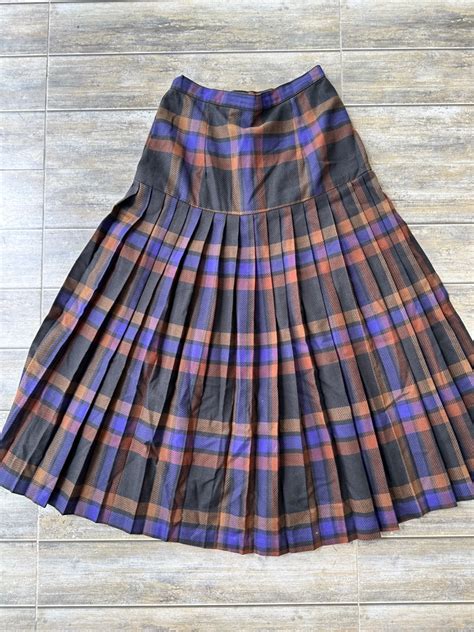 Plaid Maxi Skirt On Carousell