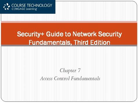 Security Guide To Network Security Fundamentals Third Edition