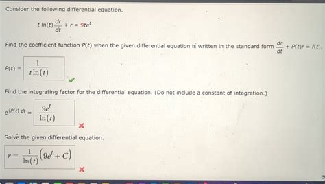 Solved Consider the following differential | Chegg.com