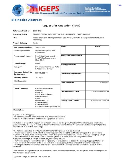 Tupc 23 22 Field Programmable Gate Array Fpga For The Dit Repost Pdf