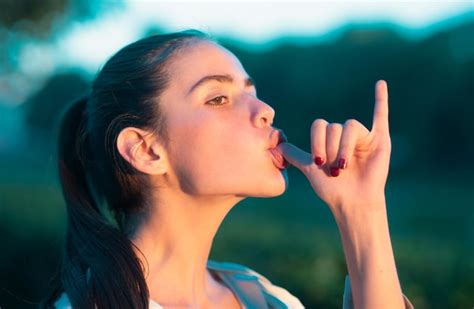 Premium Photo Beautiful Girl Face Closeup Outside Portrait Of Young