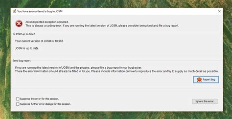 Bug Error JOSM