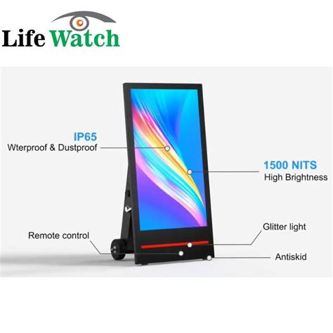 Inch Outdoor Waterproof Battery Powered LCD Display Digital Kiosk Portable Poster Battery