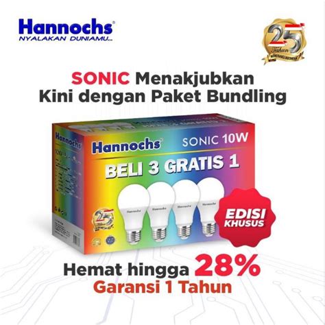 Jual Led Paket Hannochs Sonic W W W W Lampu Hannochs Multipack Led Pack Beli Gratis