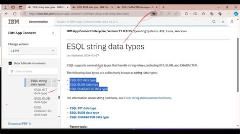 2 Esql Data Type String Youtube