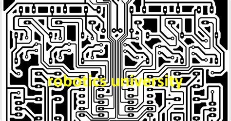 Layout PCB Pengendali Robot Robotics University