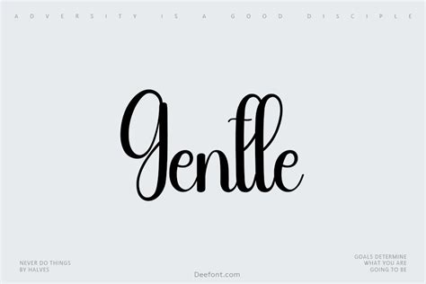 Gentle Script Font Free Download And Preview Deefont
