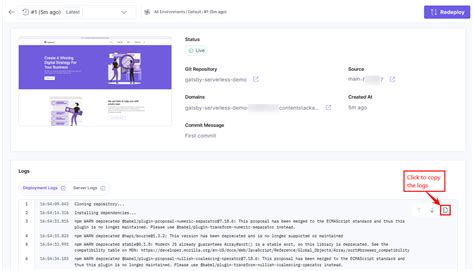 Deployments Contentstack