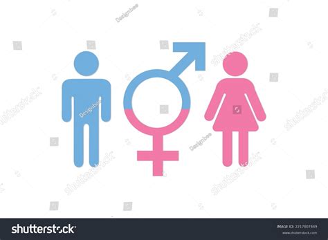 Male Female Gender Symbol Vector Stock Vector Royalty Free 2217807449