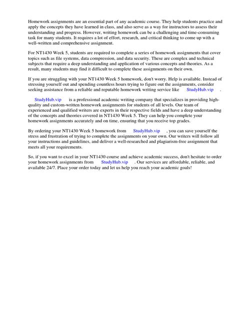 Nt1430 Week 5 Homework Pdf Websites Social Media