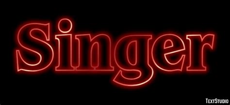 Singer Text Effect And Logo Design Word