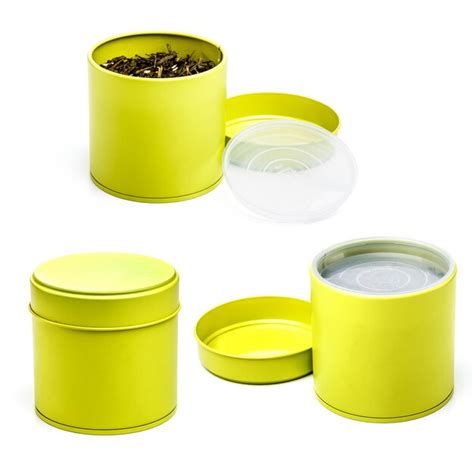 Premium Photo Yellow Tea Tin