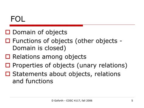 Ppt First Order Logic Fol Powerpoint Presentation Free Download Id 6569776