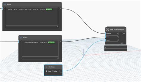 view hideelements node not working dynamo