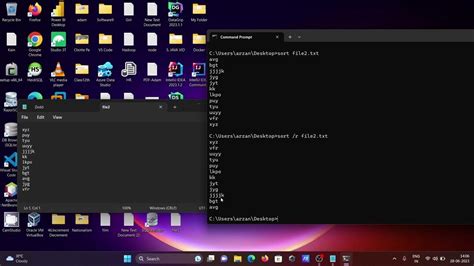 How To Sort File Using Cmd Youtube