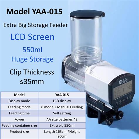 Yee Aquarium Automatic Fish Feeder Timer Aquarium Tank Fish Pond Timer Yee Aquarium Automatic Fish Feeder Timer Aquarium Tank Fish Pond Timer