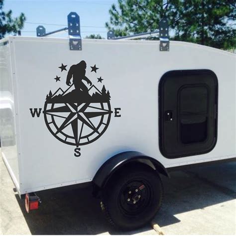 Large Compass Bigfoot Decal Rv Compass Decal Compass Decal Rv Decal Trailer Sticker
