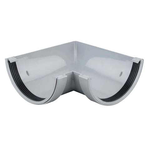 Wavin Osma Roofline Gutter Angle 90° 150mm Grey