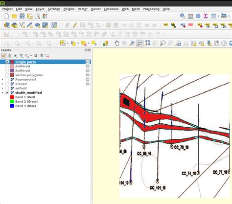 Extracting Polygons From Scanned GeoRef Images Based On Colours In QGIS Geographic Information