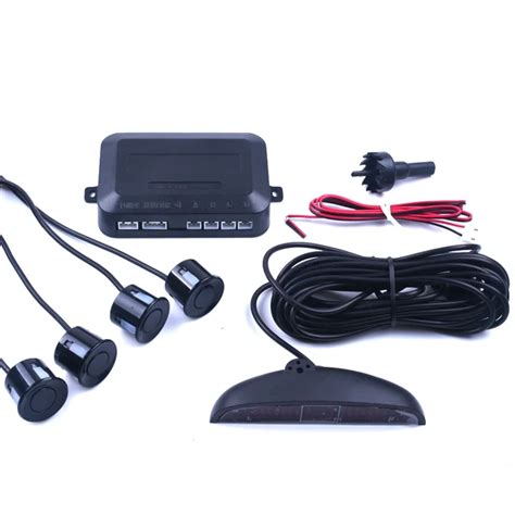 1set Car Led Parking Sensor Kit Display 4 Sensors For All Cars Reverse Assistance Backup Radar