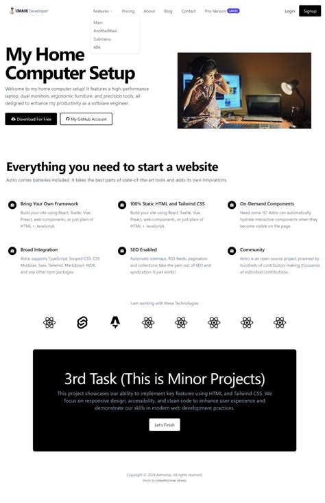 Muhammad Umair Idrees On Linkedin Webdevelopment Html Tailwindcss